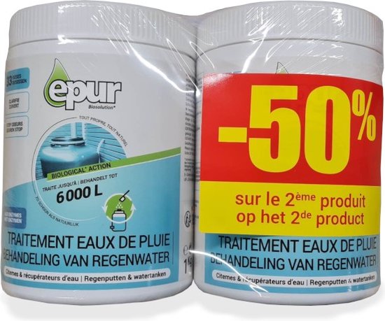 Epur behandeling regenwater 1 kg duo pack | bol