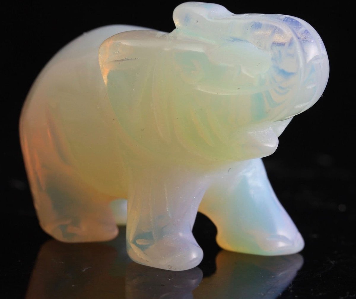 Bixorp Gems Opaliet Olifant Beeldje - Edelsteen Dier | bol.com
