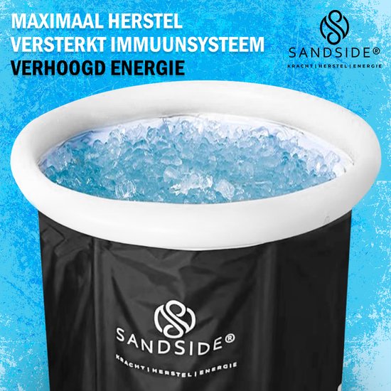 Sandside IJsbad XL 2024 - Opvouwbaar Bad - Ice Bath - Zitbad Voor ...