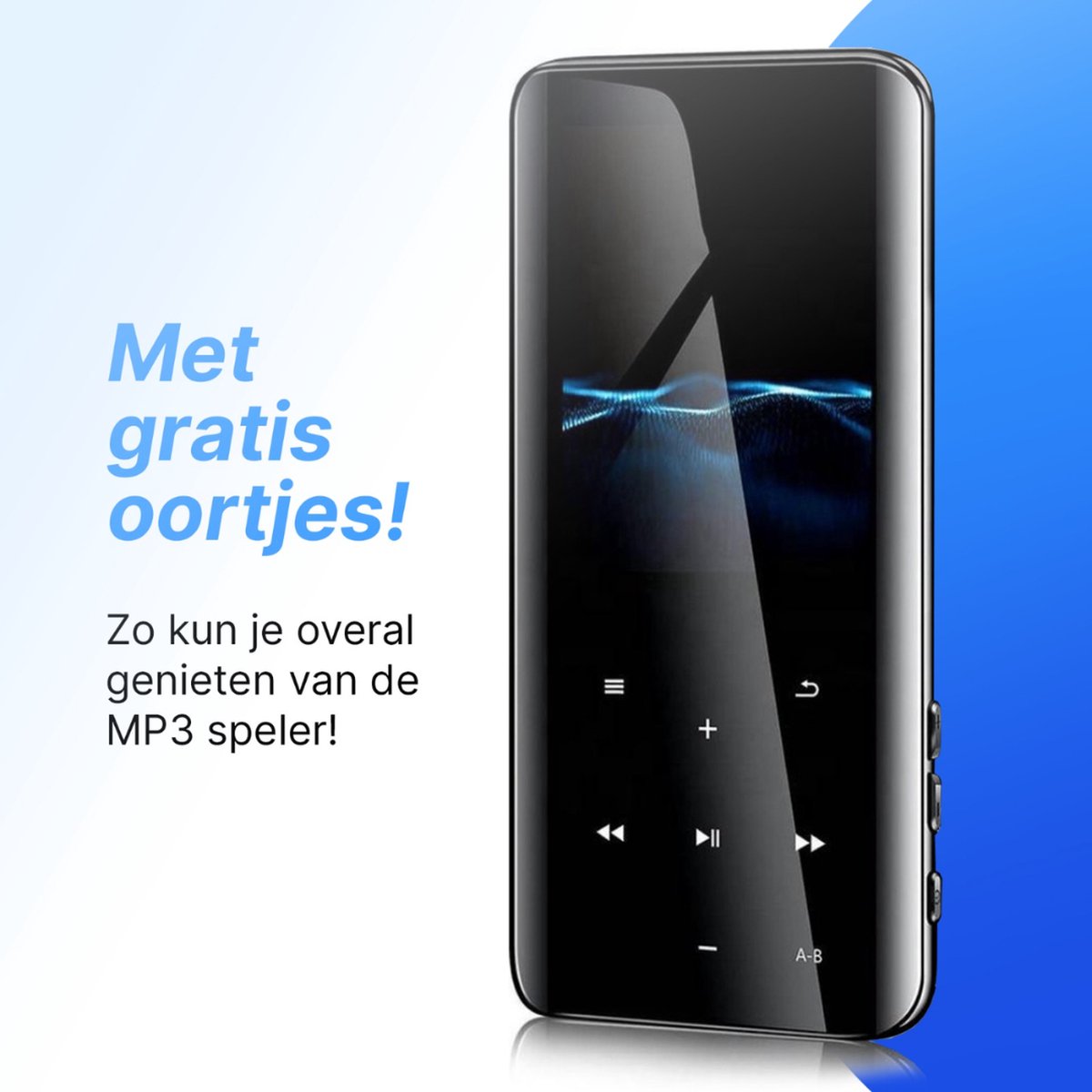 MP3 Speler - MP3 Speler inclusief Oordopjes - MP3 16GB Geheugen - MP3 ...