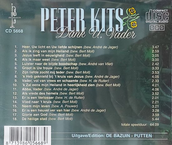 Peter Kits - Dank U, Vader | bol