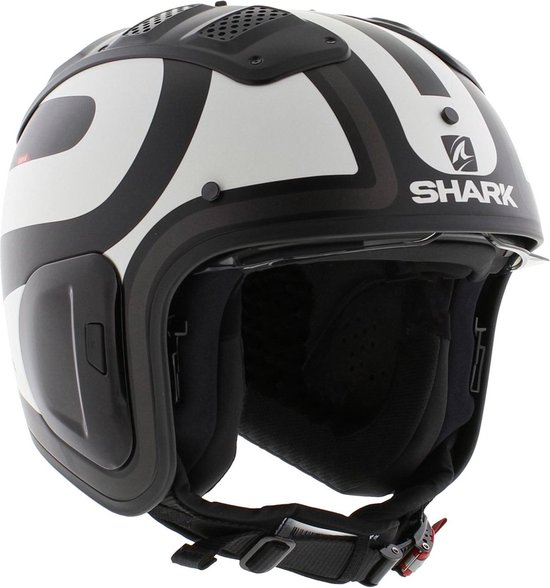 Shark X-Drak 2 Trial Helm Thrust-R mat zwart wit antraciet M ...