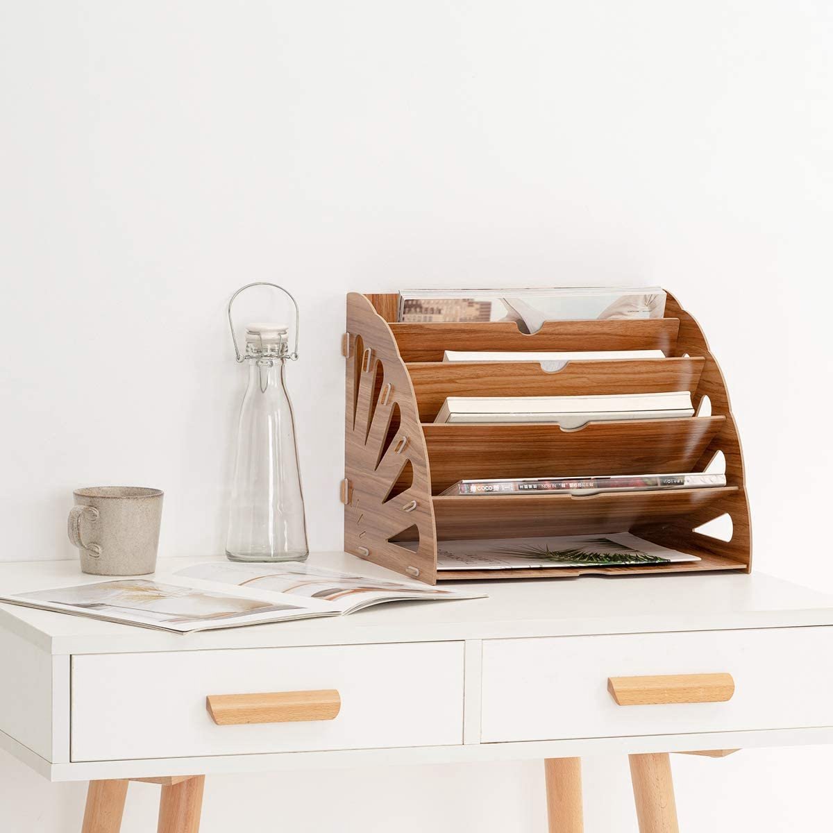 Office File Organizer voor documenten, afneembaar, 5 niveaus ...