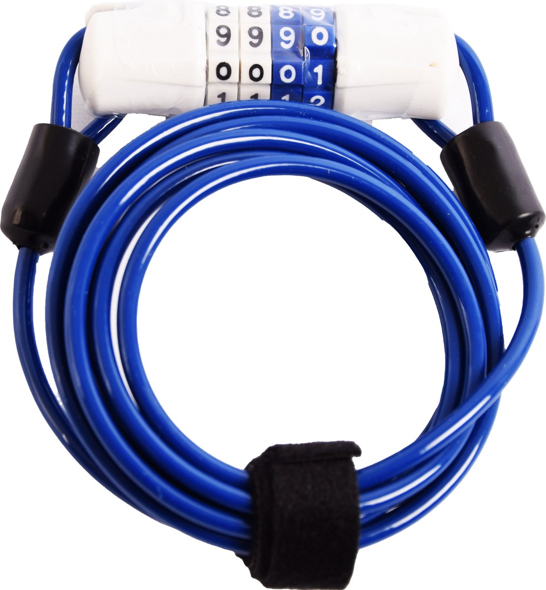 Fietsslot Kabelslot Cijferslot 180cm x 4mm Blauw - Combinatieslot ...