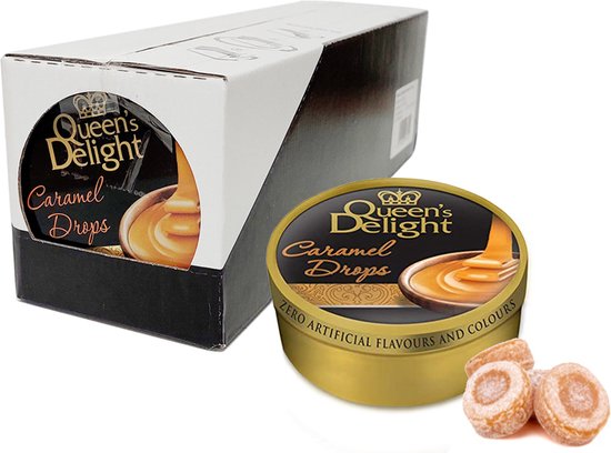 Queen's Delight Caramel Drops - 10 blikjes x 150 gram | bol