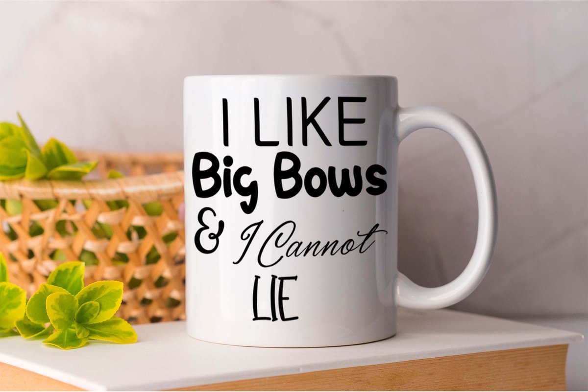 Mok I like big bows and i cannot lie - BabyLove - cadeau - gift ...