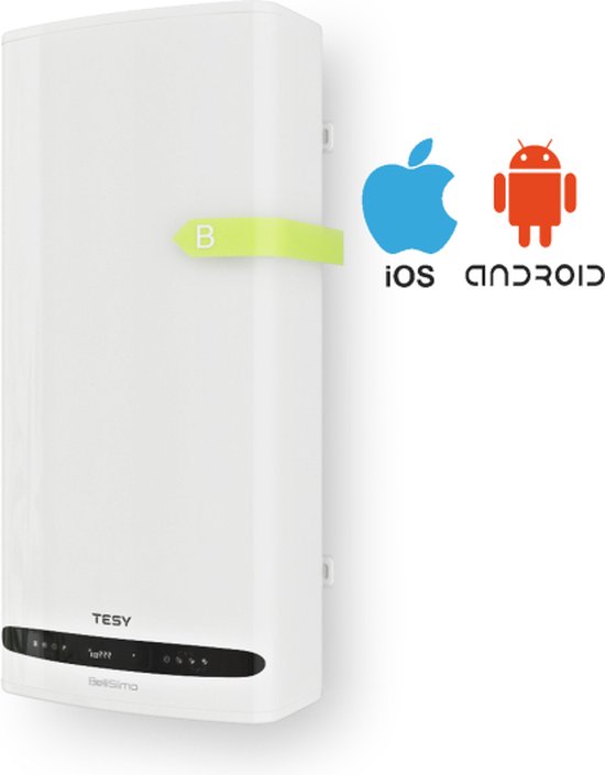 Slimme boiler elektrisch Dry 40 liter, Tesy Bellislimo Cloud boiler met ...