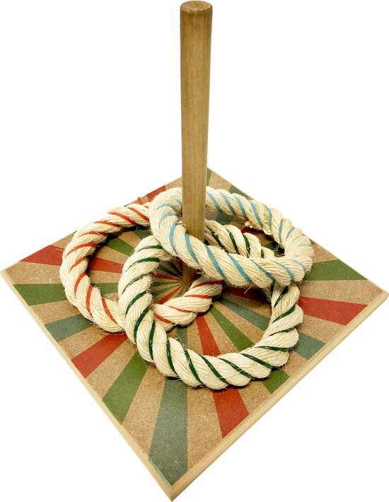 Retr-Oh Ringwerpen / Houten ring werpen speelgoed gooi spel / oud ...