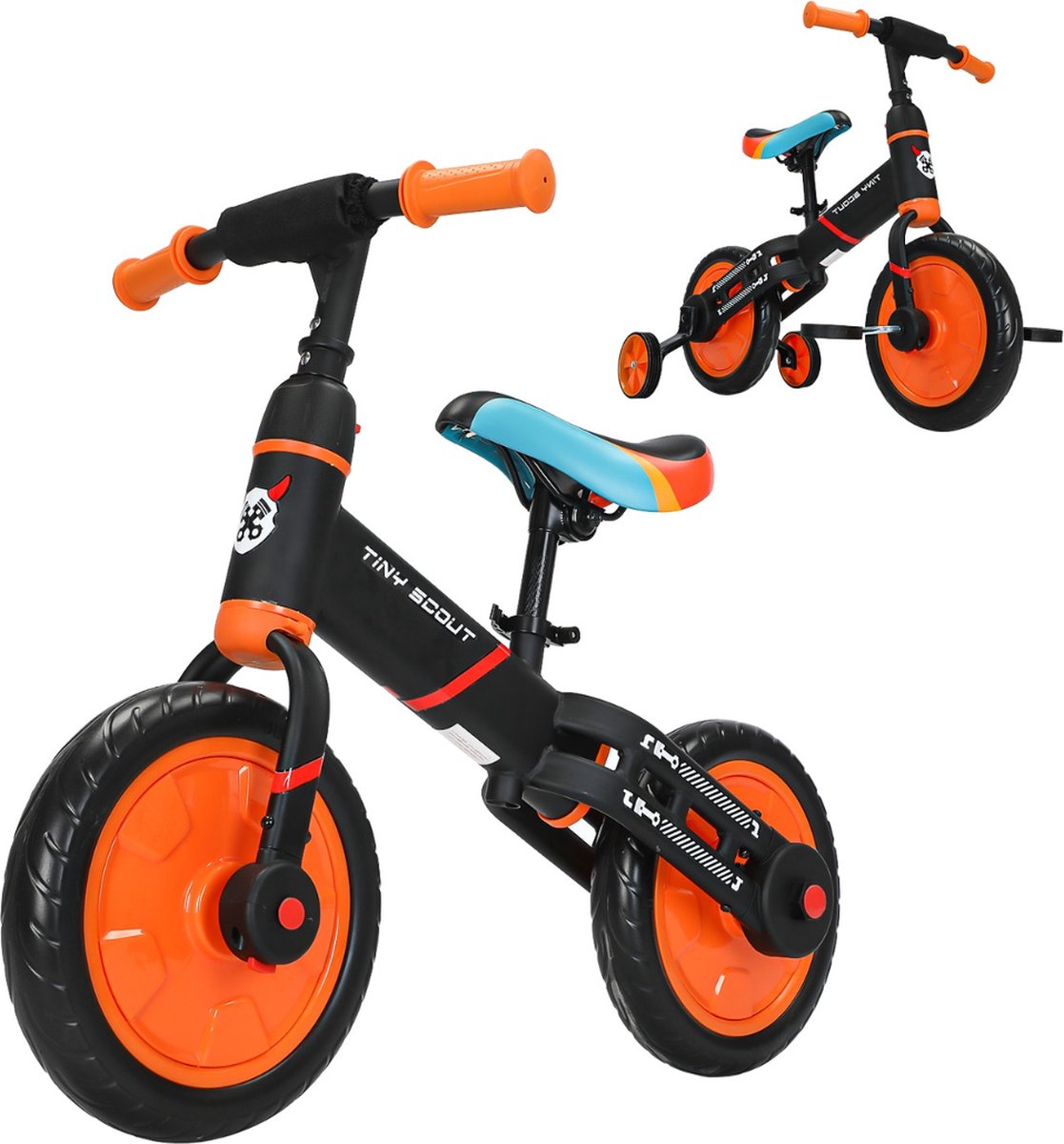 Ubravoo - Loopfiets - Buitenspeelgoed - 4 in 1 Loopfiets - Jongens en ...