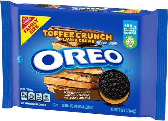 OREO Toffee Crunch Creme With Sugar Crystals | bol.com