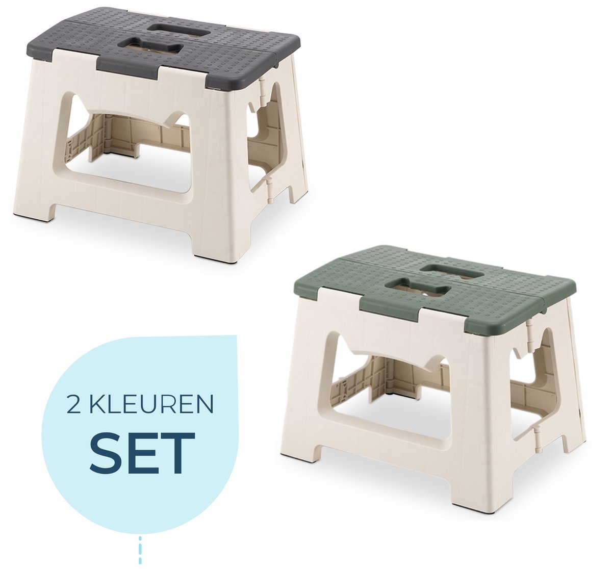 Opstapje Inklapbaar SET - Inklapbaar Krukje - Opvouwbaar Krukje ...