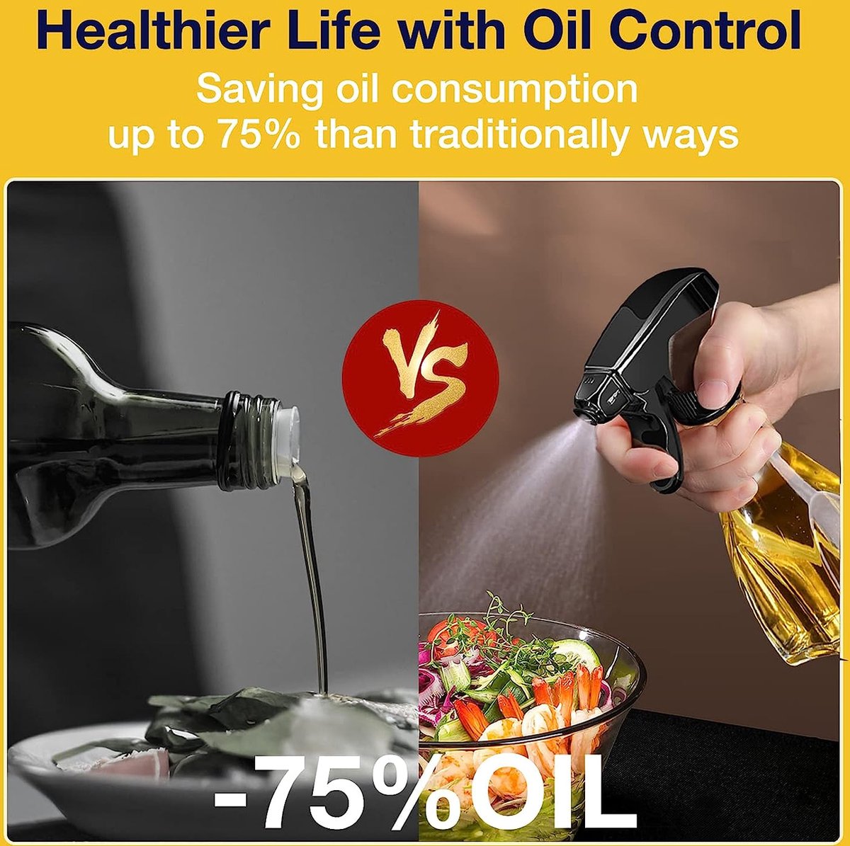 Upgraded oliesproeier, 240 ml premium oliespuitfles, oliefles, glas ...