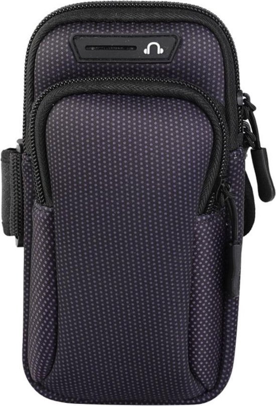 New Age Devi - Hardloop-Telefoonhouder-Armband-Tas | Zwart | Universeel ...