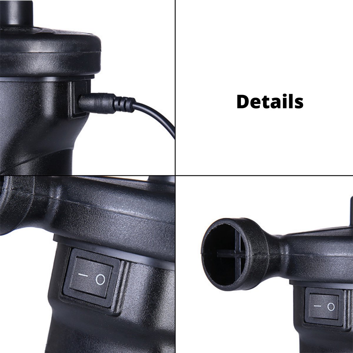 Meridianus Elektrische Pomp - Luchtbed - USB Plug - 3 Tips | bol.com