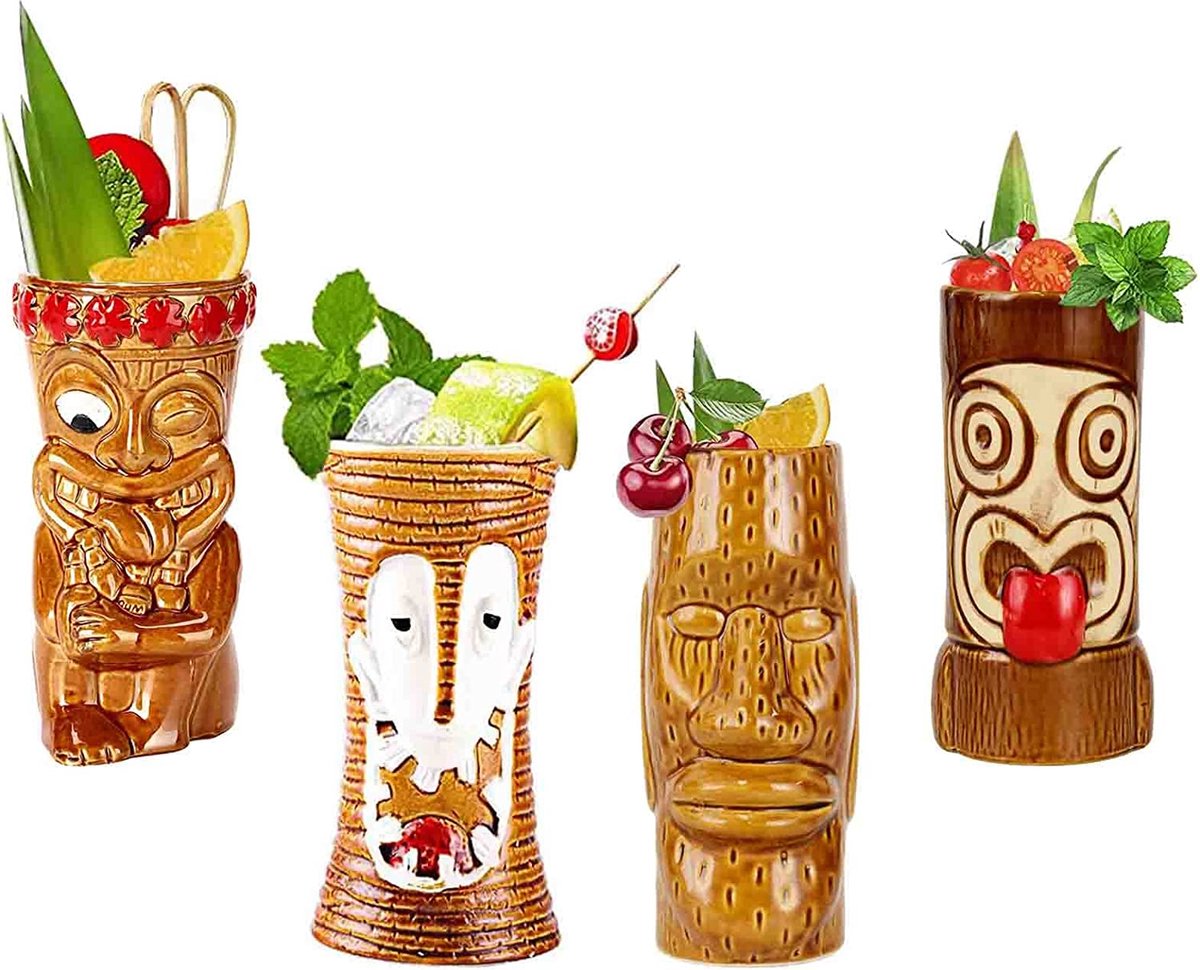 Tiki Mugs Tiki-koppen Tiki Mok Tiki Mugs Cocktailbeker Hawaii ...