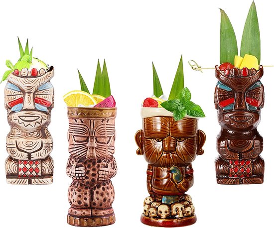 Tiki Mugs Tiki-koppen Tiki Mok Tiki Mugs Cocktailbeker Hawaii ...