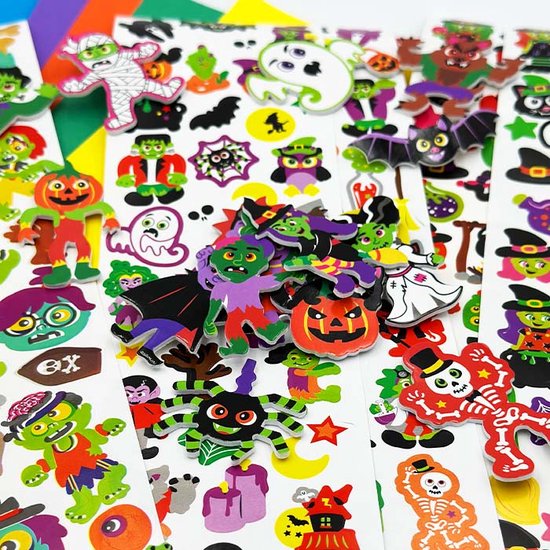 Stickerpakket Halloween - Heksen Stickervellen - Halloween Stickers ...