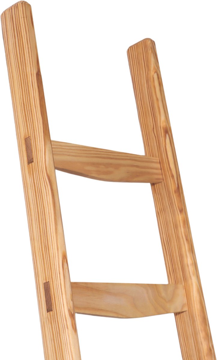 Houten bibliotheekladder - Houten boekenkastladder - Enkele houten ...