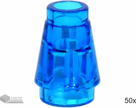 50x LEGO 4589b Doorzichtig donkerblauw, 50 stuks | bol.com