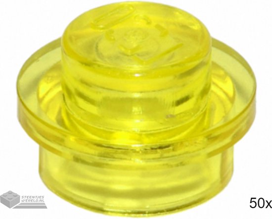 50x LEGO 4073 Doorzichtig geel, 50 stuks | bol.com