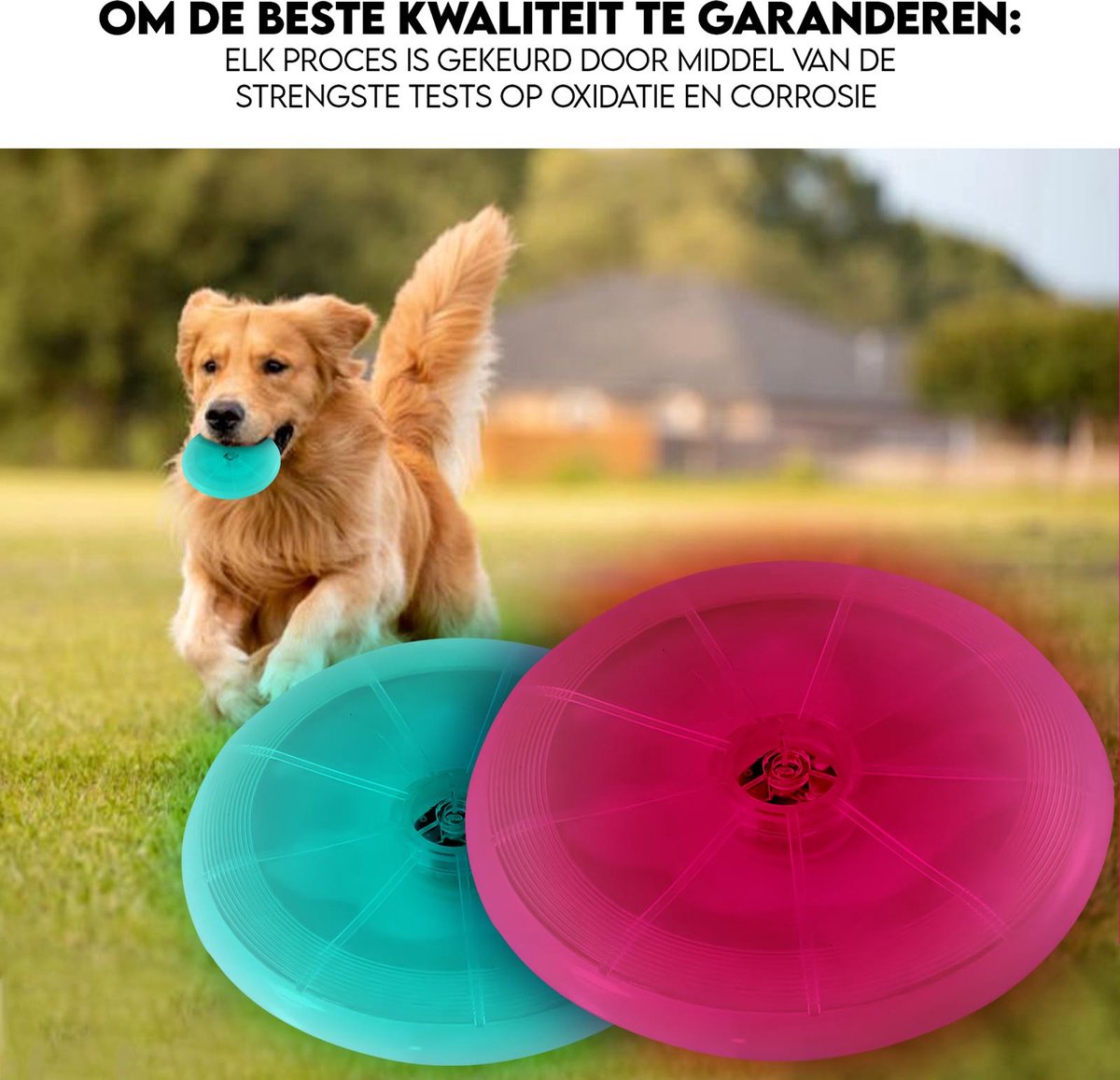 Pets Frisbee Toy met LED - blauw | bol