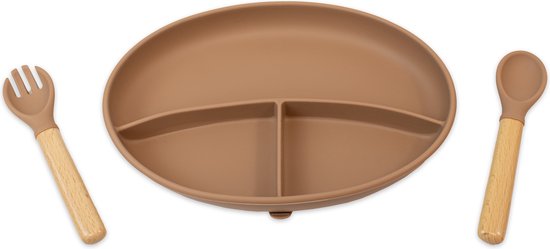 Faas 3-Delig Baby Servies - Siliconen - Peuter Bestek Set - Incl. Bord ...