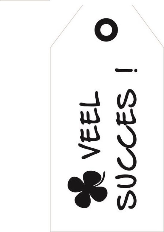 Luxe Bloemenkaartje - Cadeaukaartje - Label - Wenskaartje - Wit - Veel ...