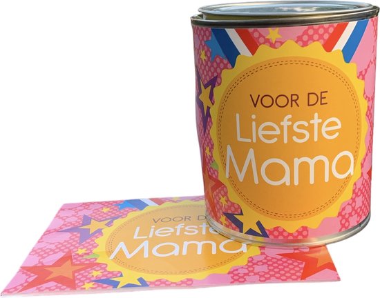 Moederdag - Snoepblik - Voor de liefste Mama - Snoep - Cadeauverpakking ...