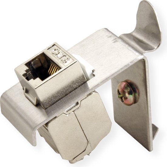 ROLINE DIN-rail adapter, leeg, voor 1 keystone | bol