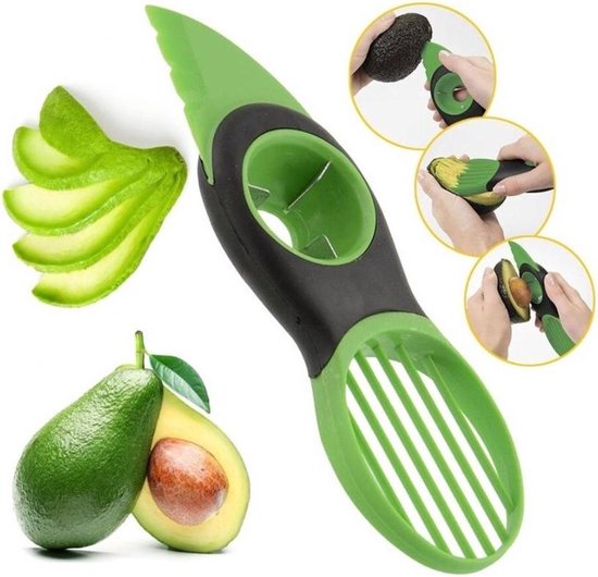Avocadosnijder - Premium 3-in-1 Avocado Snijder - Keukengadget ...