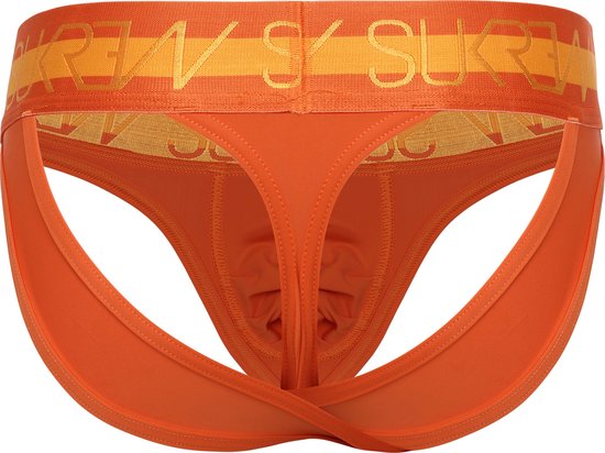 Sukrew V-Thong Jaffle Oranje - Maat XXL - Herenstring - String ...