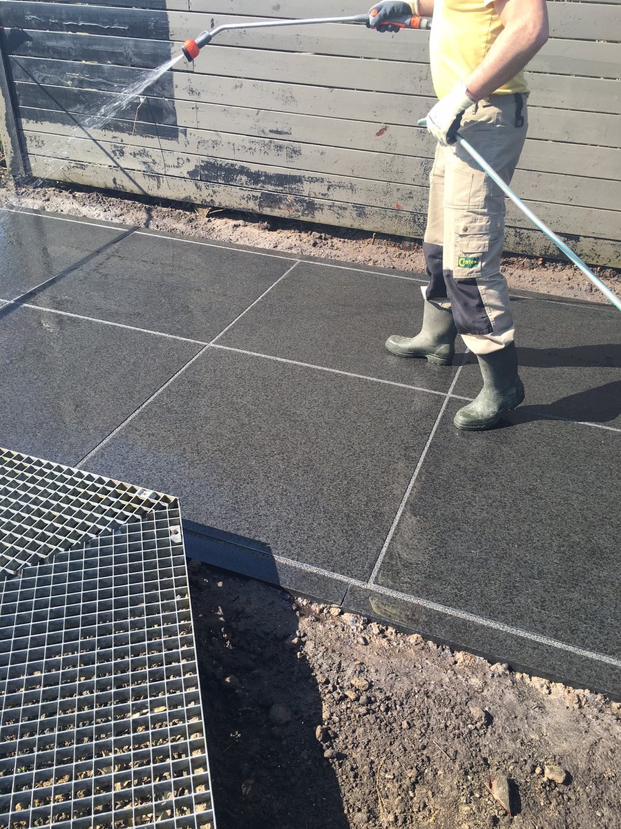 Stoneflex - voegmiddel bestrating - kleur Steengrijs - waterdoorlatende ...