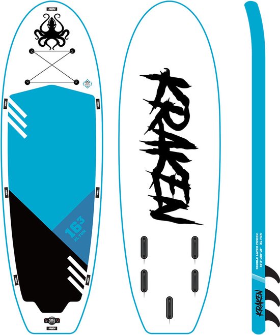KRAKEN XL Fun Board Mega SUP | Dubbellaags Big SUP | Premium Double ...