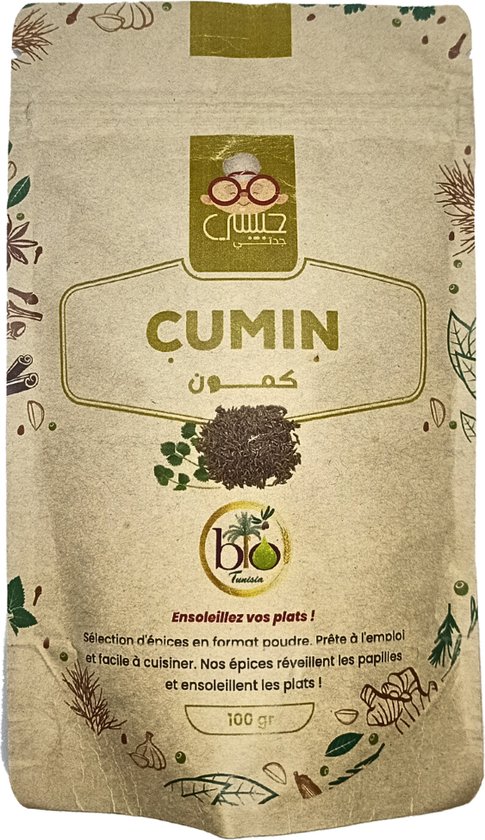 Tunesische Komijn Poeder - 100gr - gemalen - 100 % Naturel - navulling ...
