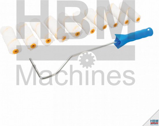HBM Mini Verfbeugel set van 2 stuks - 2x 10-delige 100 mm Verfroller ...