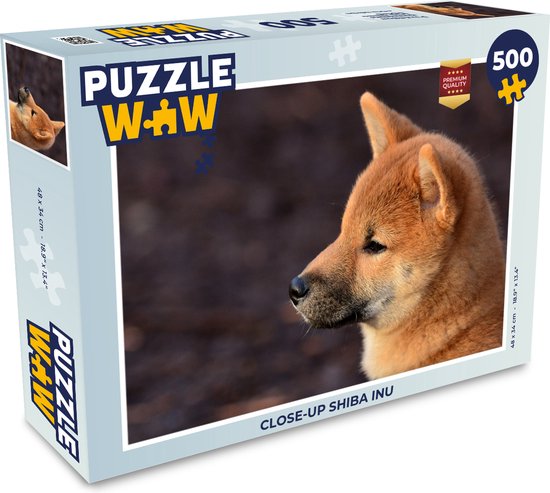 Puzzel Close-up Shiba Inu - Legpuzzel - Puzzel 500 stukjes | bol