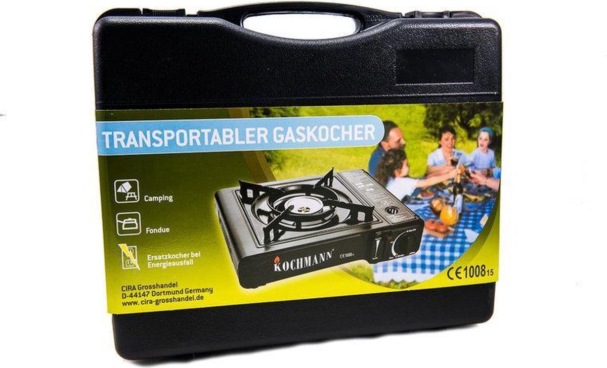 Trasnportabler Gaskocher Camping - Draagbaar Gasvuur Met 4 kookstel ...