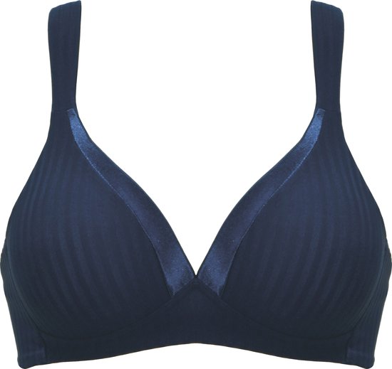 Naturana - 5247 - Soft bh met strepen - Navy - 95D | bol