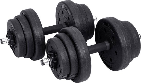 Dumbell set - Halter set - Verstelbaar - 20KG | bol