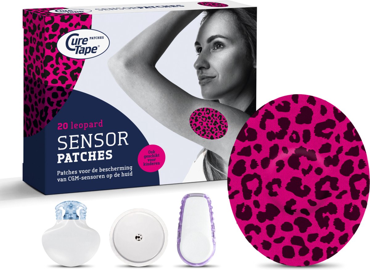 CureTape Patches ART - Sensor Pleisters - Leopard - Pleisters voor Freestyle Libre,... | bol.com
