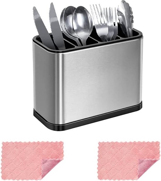 Daymi Bestekhouder 4 vakken voor keuken eetkamer lekbak bestekbak ...