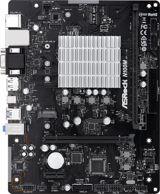 Asrock N100M NA micro ATX - Intel N100 Processor - 32GB RAM - Gigabit ...