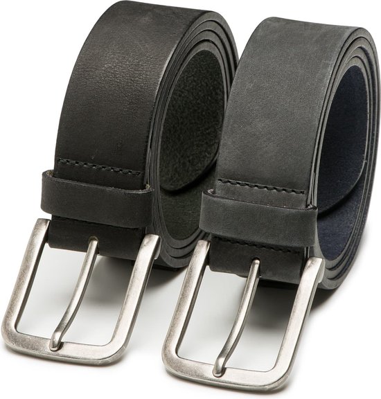 DTCH.FIT Herenriem Leer Jaxx - Riem Zwart & Blauw | Grijs - Jeans ...