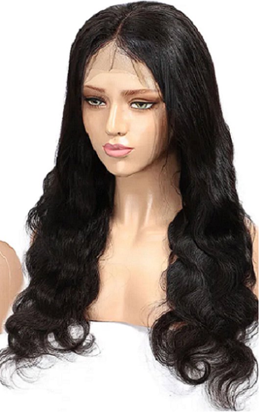 Virgin Hair 5x5 HD Lace Wig Body Wave 24 inch 180% density | bol.com