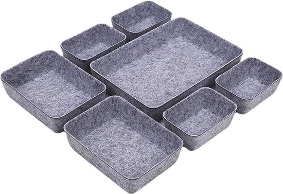 7 stuks lade-organizer-systeem, lade-organizer-tablets, lade-organizer ...