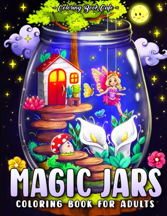 Magic Jars Coloring Book - Coloring Book Cafe - Kleurboek voor volwassenen | bol.com