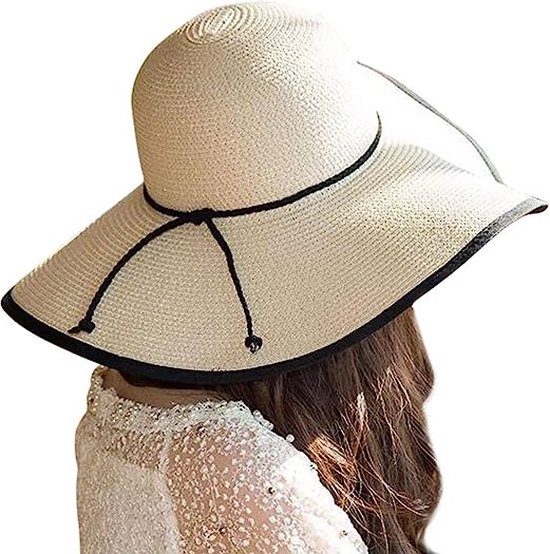 Zonnehoed Dames - Zomerhoed - Strohoed UV - Strandhoed - Hoed voor ...