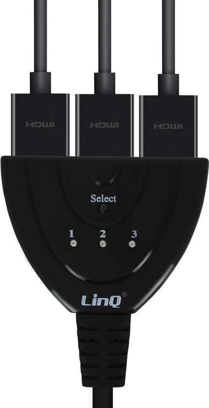 Avizar Video-adapter HDMI Male naar 3x HDMI Female poorten,, Zwart | bol