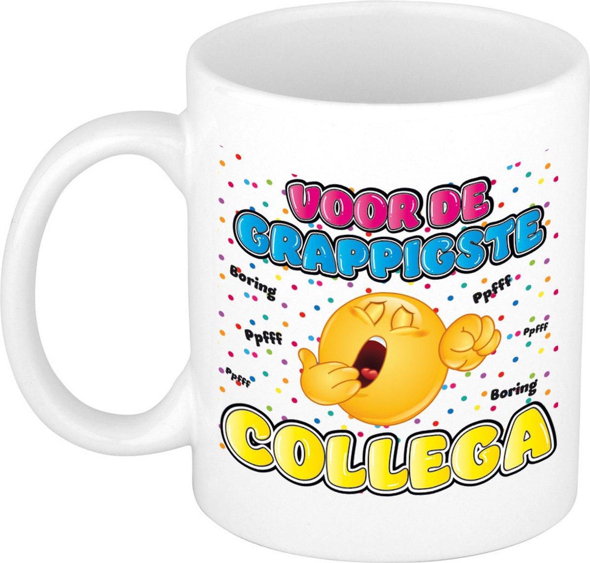 Bellatio Decorations cadeau mok voor collega - grappig - keramiek - 300 ...