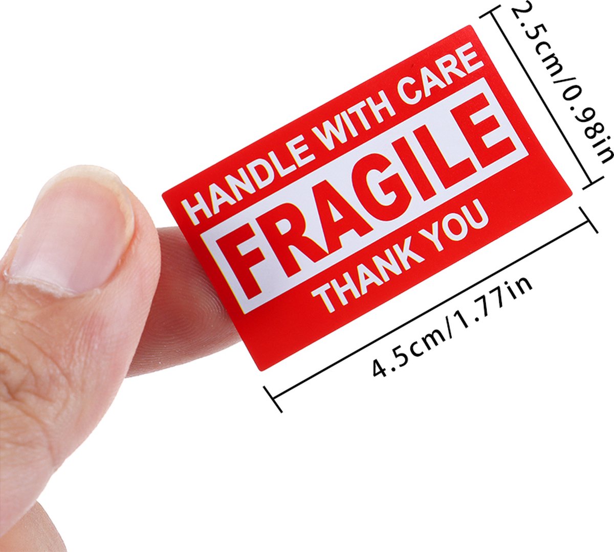 Breekbaar stickers - Fragile stickers - 25 stuks - Etiketten - 2,5 cm x ...